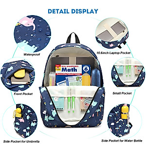 Xunteny Elephant Backpack for Girls Women Teens, School Backpack College Bookbags Ladies Laptop Backpacks