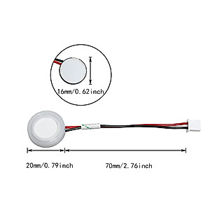 Atomizing Transducer Ceramics Discs ITROLLE 4PCS 16mm Ultrasonic Mist Maker Fogger Ceramics Humidifier Discs With Wires
