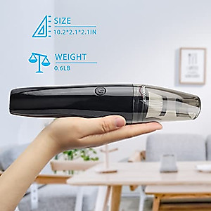 AUTOOMMO Car Vacuum Cleaner 5000PA Cordless Handheld Vacuum Cleaner 70W Portable Mini Car Vacuum Cleaner with Rechargeable 2x2000mAh Batteries for Car Home Interior Cleaning [Upgrade]