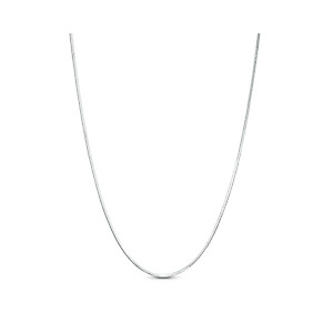 ARGENTO REALE 925 sterling silver necklace 1MM- 2MM Round Snake Chain Necklace- Solid Sterling Silver Chain For Pendants, Flexible 925 Snake Chain, 16-30 Lobster Clasp Silver necklace Made in Italy