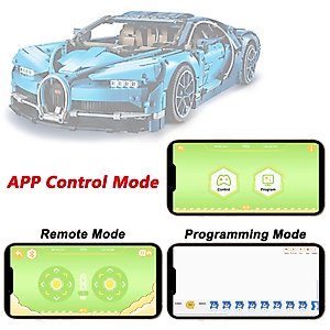 Motor and Remote Control Set for Lego Technic Chiron 42083 Race Car, Compatible with Lego 42083 (Model Not Included)