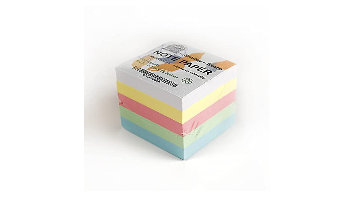 Colorful Blank Notes Paper - 700 Sheets in 5 Colors
