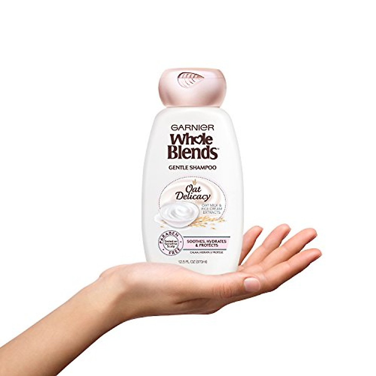 Garnier Whole Blends Gentle Shampoo Oat Delicacy, For Sensitive Scalp, 12.5 fl. oz.
