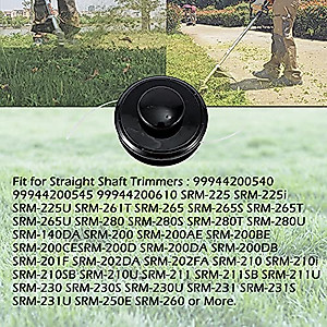 Dyna-Living Echo Trimmer Head Replacement for Echo, Echomatic Bump Head for SRM Straight Shaft Trimmers, Speed Trimmer Head Fit for Replacing Echo SRM 225 Parts, Echo SRM 266 Parts