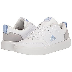 adidas Women's Park St Sneaker, White/White/Blue Dawn, 8.5