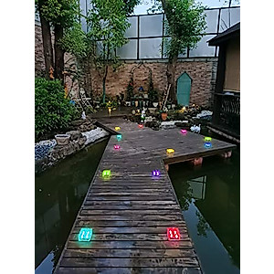 XINGTONG Solar Outdoor Lights Solar Brick Lights Landscape Path Light Garden Decoration Yard Paver Road Lighting Recessed Paver for Garden, Pathway, Patio, Walkway Decor(Warm White, 6 Pack)