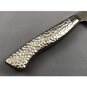TOSHU 150 mm (5.9 inch) Petty Knife, Manually Sharpened Japanese Kitchen Knife Produced Utilizing Japanese Sword-Making Techniques - Damascus Pattern - 3 Layers