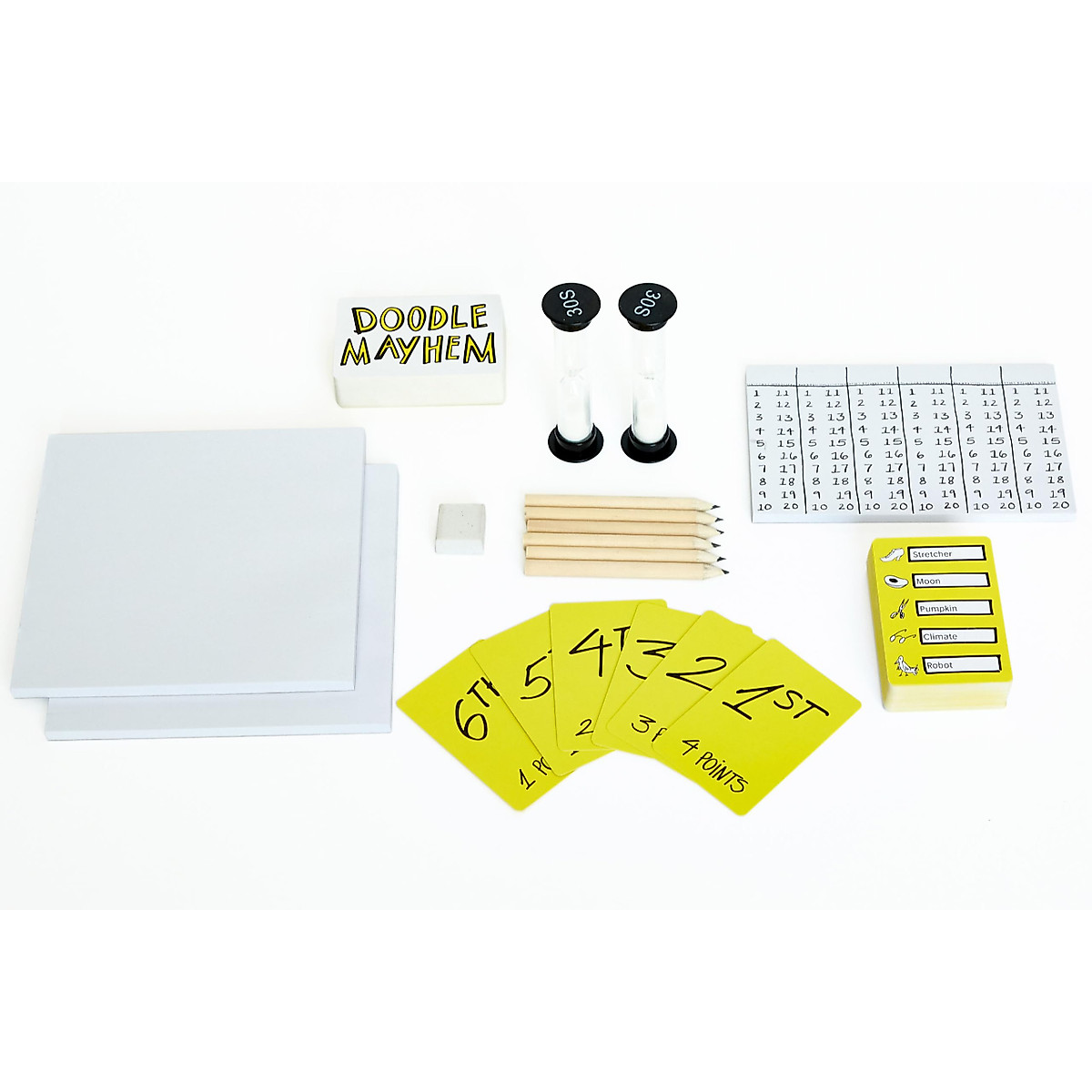 Doodle Mayhem: A Hilarous and Frantically Fast Drawing Game - Party Game - Family Games for Adults, Teens, Kids