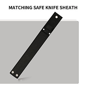 RONGTER 11IN Double Sided Insulation Cutter Insulation Knife with Sheath Stainless Steel Blade for Cutting Mineral Wool Insulation (Small)