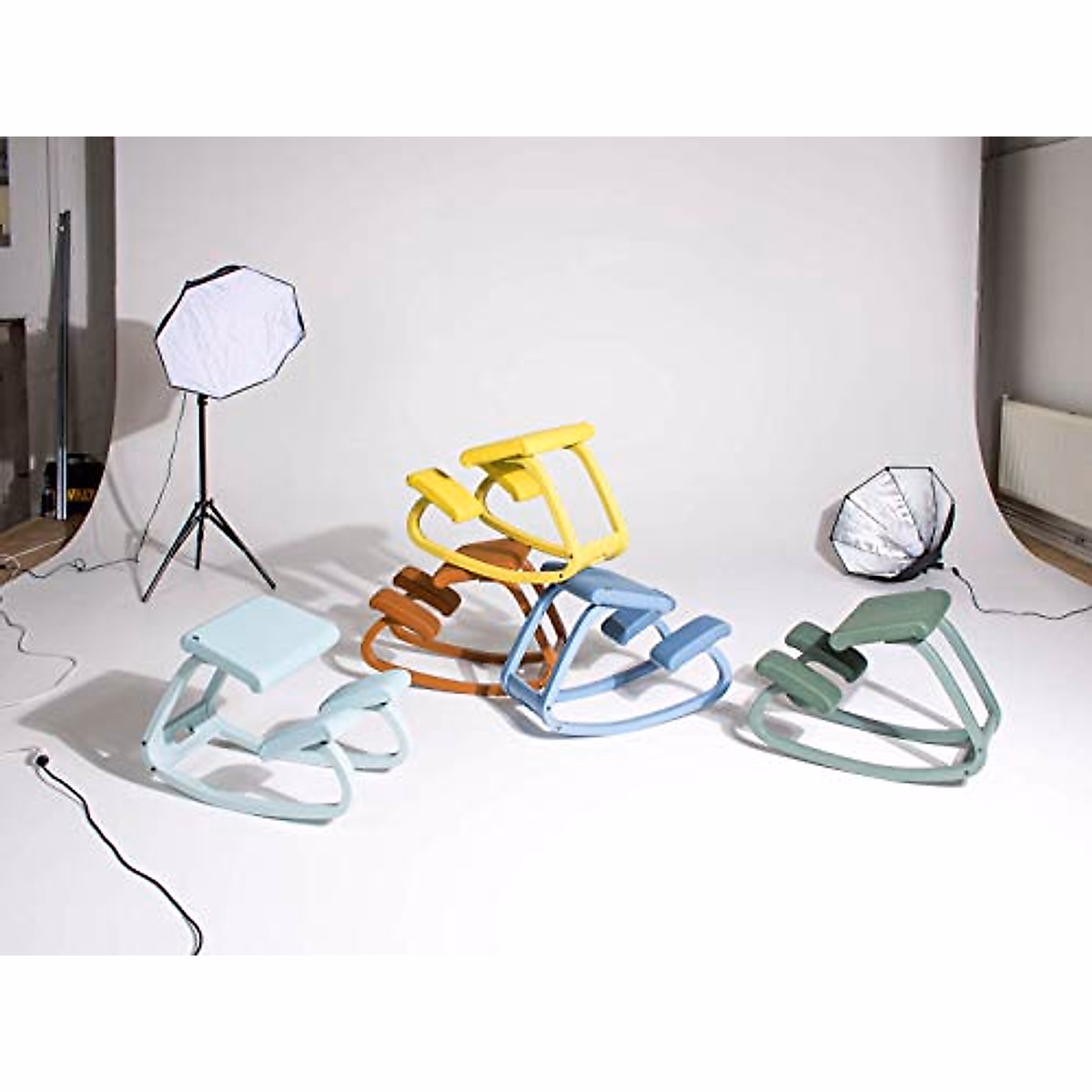 Varier Variable Monochrome The Original Ergonomic Kneeling Chair for Home Office (Ochre)