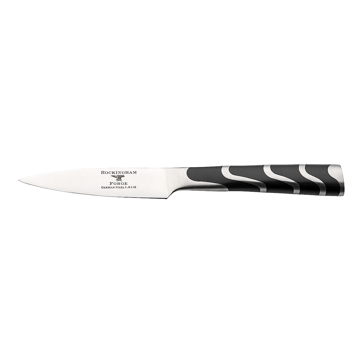Rockingham Forge 128 Series 4 Inch Vegetable Knife with German Steel Blade, Ergonomic Handle Made of ABS Plastic and Steel, Paring Knife