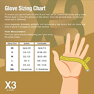 X3 Industrial Clear Vinyl Gloves, Box of 200, 3 Mil, Size Small, Latex Free, Powder Free, Disposable, Food Safe, GPX3D42100-BX