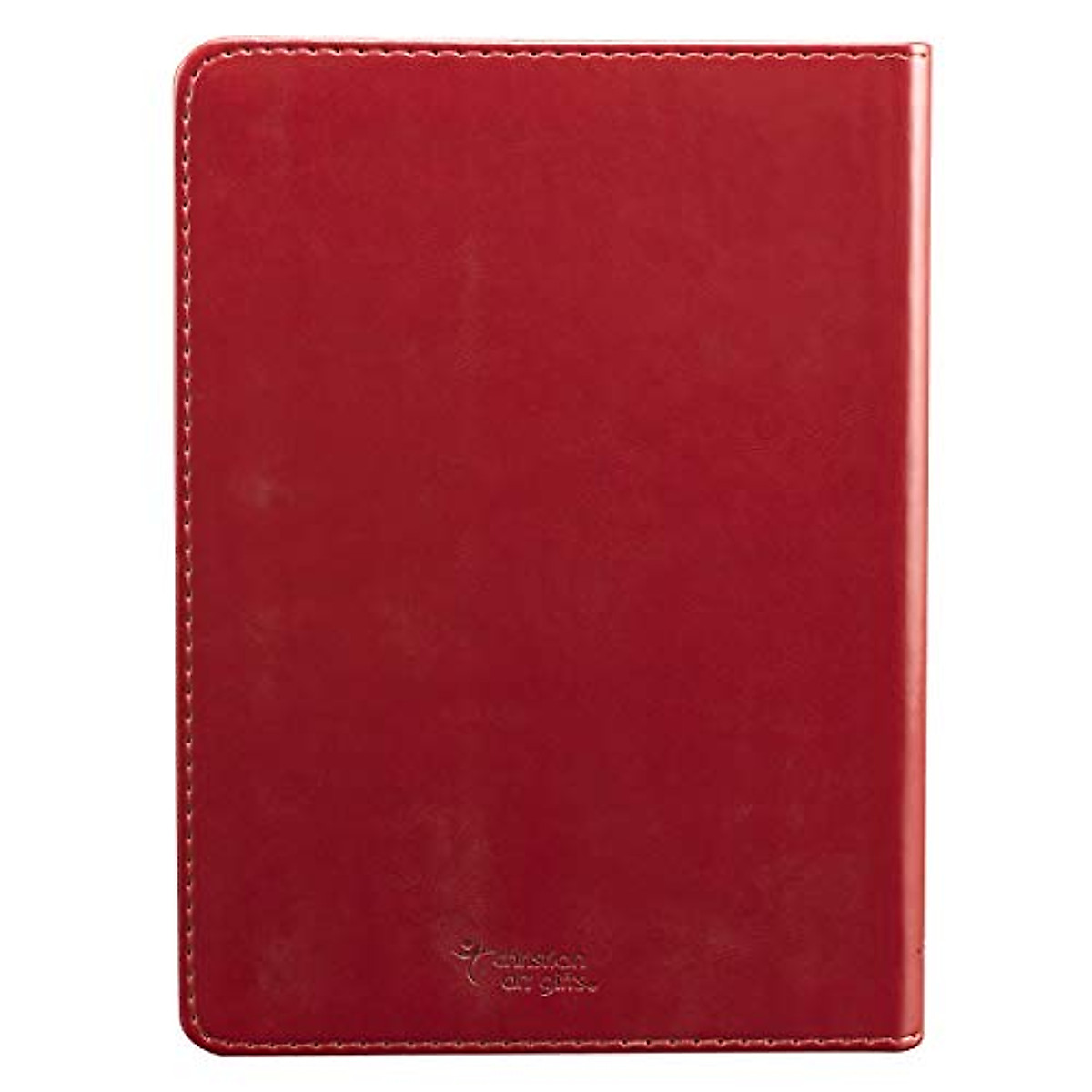 Christian Art Gifts Classic Handy-sized Journal Names of Jesus Inspirational Scripture Notebook w/Ribbon, Faux Leather Flexcover 240 Ruled Pages, 5.7" x 7", Burgundy