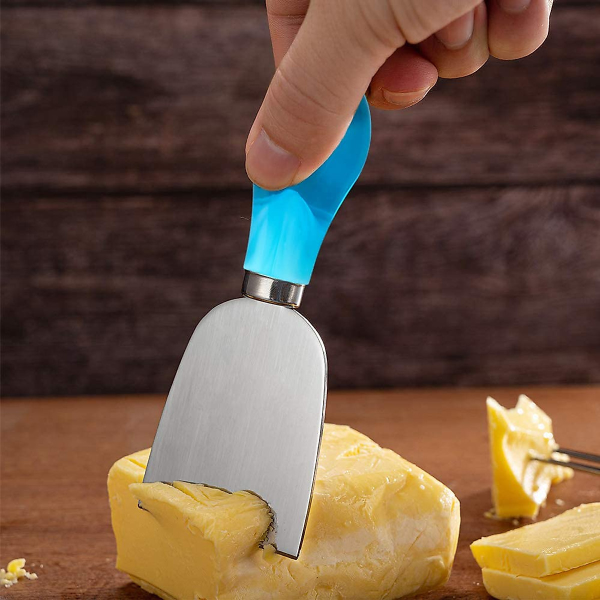 RESIN GO 7PCs Safety Stainless Steel Tableware Set Accessories(Fork, Knife, Cutlery Shovel, Spatula, Serrated Knife, Bottle Opener, Spoon) for Modern Cutlery Handles Epoxy Resin Silicone Mold