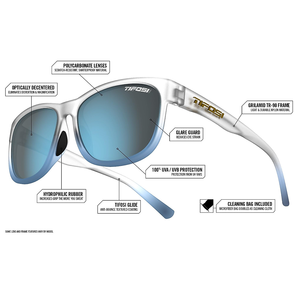 Tifosi Optics Swank XL Sunglasses (Blue Tortoise, Brown Lens)