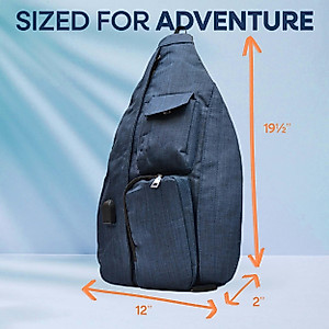 Nupouch Rucksack Bag, Anti-Theft Crossbody Sling, Backpack, Soho Collection Olive