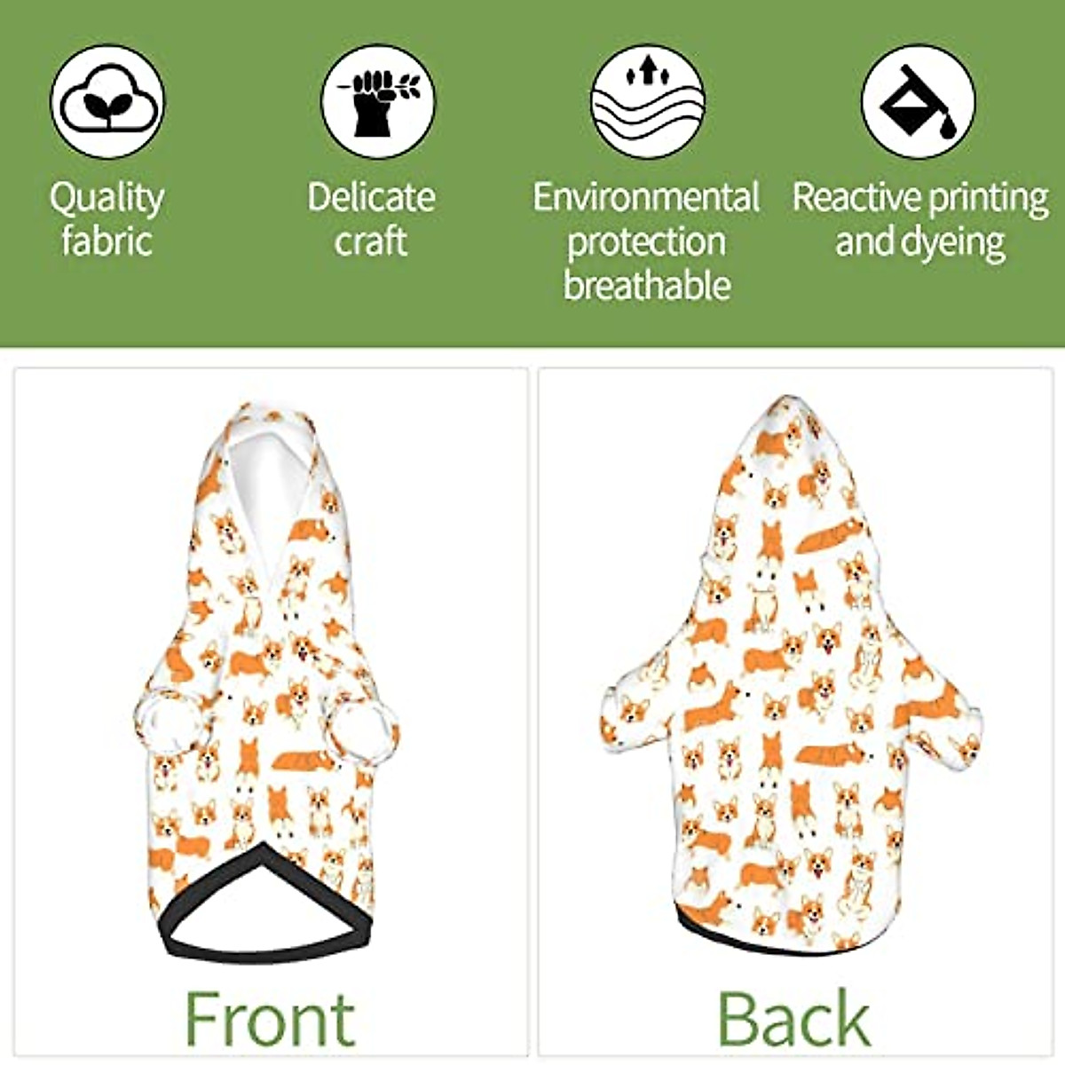 Customized Dog Hoodie, Personalized Dog Hoodies, Add Your Image/Photo/Text for Warm Pet Pullover Sweatshirt, Dog Clothes Pet Apparel for Small Breed XS-XXL