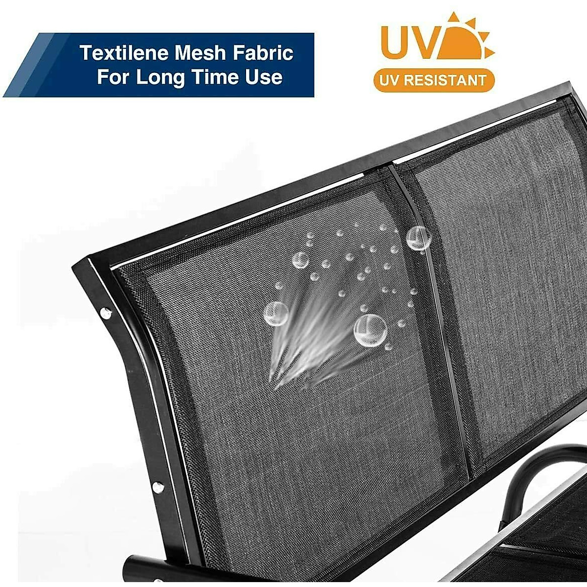 Alek...Shop Glider Bench Loveseat Rocking Chair 2-Person Seat Double Swing Chair, Essential Perfect for Patio, Porch, Garden, Indoor Outdoor