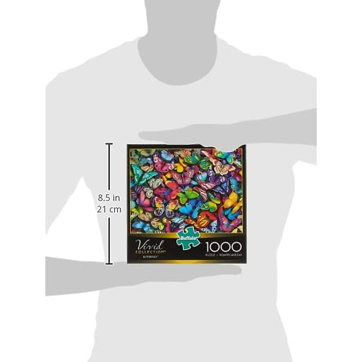 Buffalo Games - Vivid Collection - Butterflies - 1000 Piece Jigsaw Puzzle , Blue