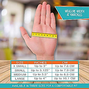 ComfyBrace Arthritis Hand Compression Gloves F.D.A. Comfy Fit, Fingerless Design, Breathable Moisture Wicking Fabric – Ease Muscle Tension, Relieve Carpal Tunnel Aches (Small)