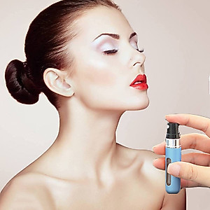 Rosarden Portable Mini Refillable Perfume Atomizer Refillable Bottle,Atomizer Perfume Bottle,Refillable Perfume Spray,Travel Size Bottles,Scent Pump Case, Atomizers Spray 5ml (4 Pcs)