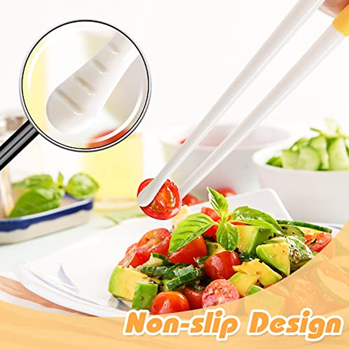 HANSGO Kid Training Chopsticks, 4 Pairs Colorful Learning Chopsticks Detachable Training Chopsticks for Kids Toddler Children Left or Right Handed Dishwasher Safe