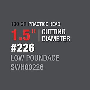 Swhacker 3 Blade Practice Head (Pack of 3), 1.5"/100 Grain, Red