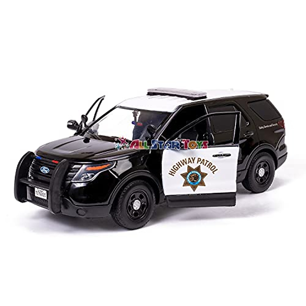 Motormax 1/24 CHP California Highway Patrol B&W Ford PI Utility Police SUV