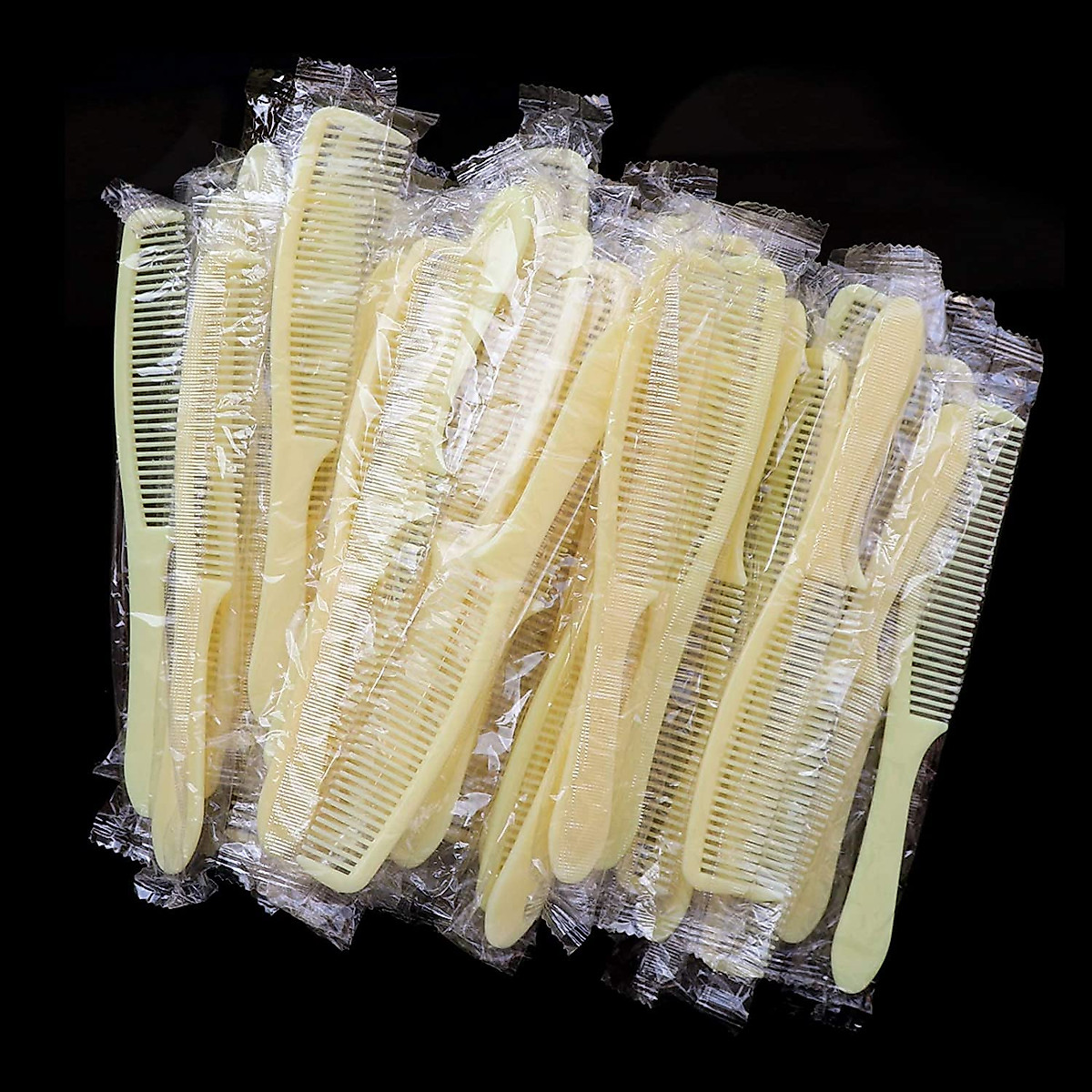 Combs Individually Wrapped,Combs In Bulk Individually Wrapped,Bulk Combs For Homeless Individually Wrapped--Suitable For Hotel,Air Bnb,Shelter/Homeless/Nursing Home/Charity/Church （60 pcs）