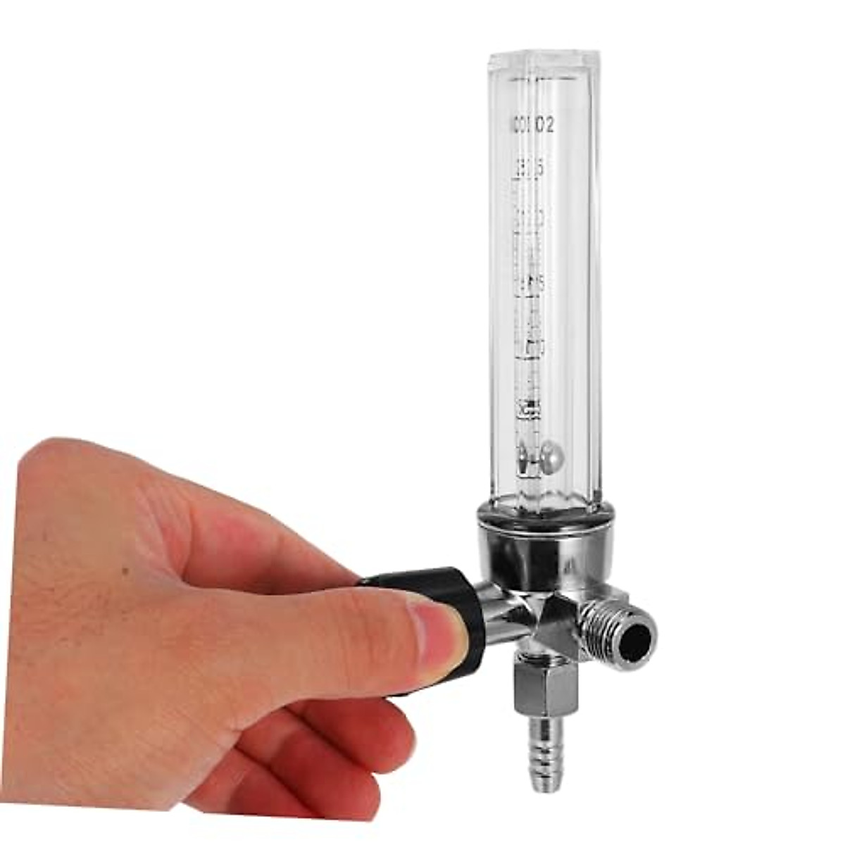 CHILDWEET 3pcs Barometer Gas Flow Meter Carbon Dioxide Flow Indicator Argon Flow Meter Flowmeter Argon Regulator Measurement Tool Flow Meter Tube Air Flow Meter Transparent Plastic