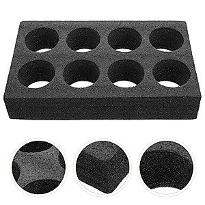 Foam Cup Glass Holder for Coffee - Sponge Foam Holds 8 Mugs - Takeout Coffee Drink Carrier Trays Packing Tool for Caravans, Camping, Boats, Motorhomes
