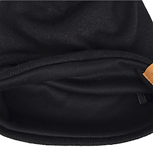 VECRY Men Oversized Slouch Beanie Large Skullcap Knit Hat (1 Black)