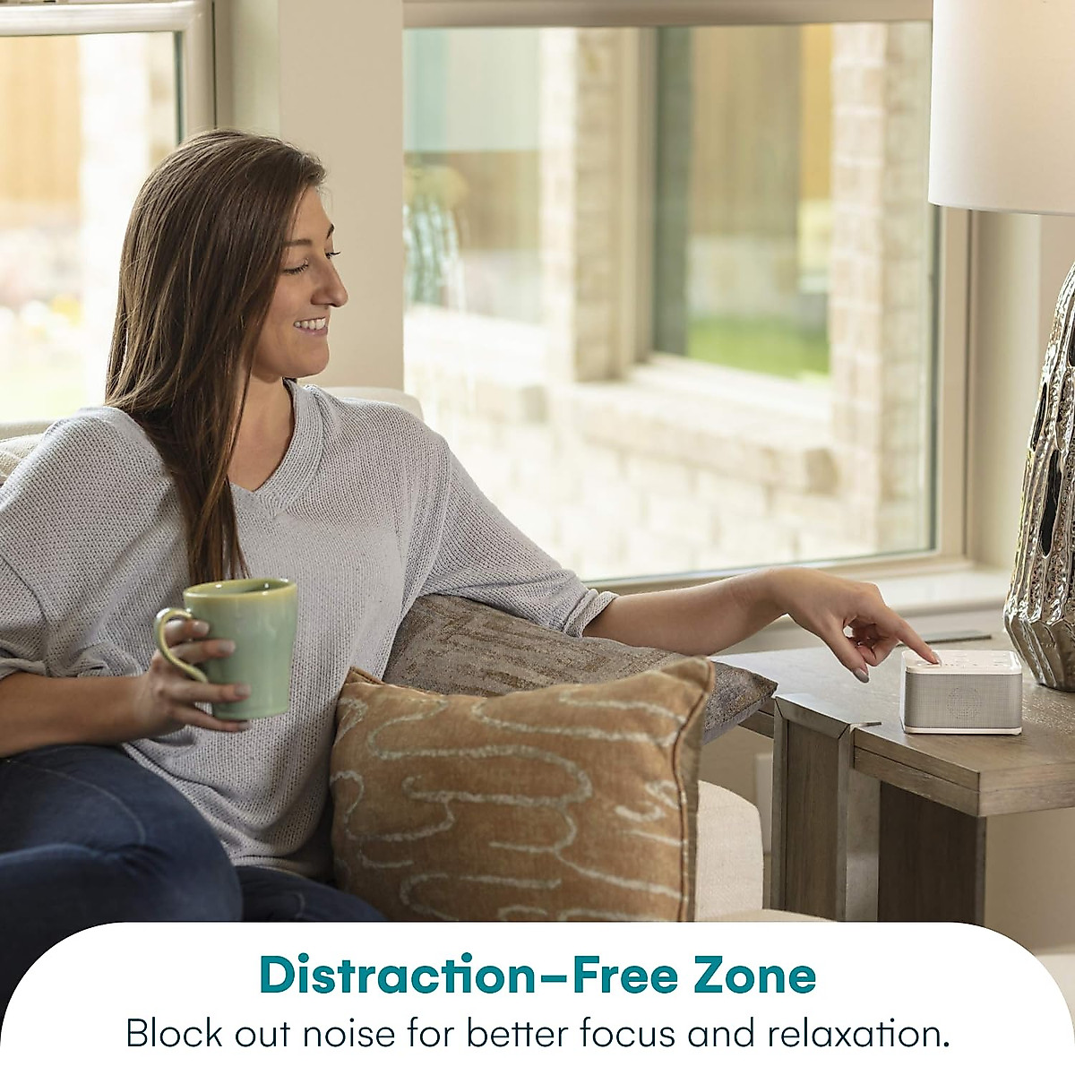 White Noise Sleep Sound Machine for Adults | Sound Machines for Sleeping | Portable White Noise Machine for Office Privacy | Travel Sound Machine Baby | Plug in Or Battery Operated Brown Noise Maker