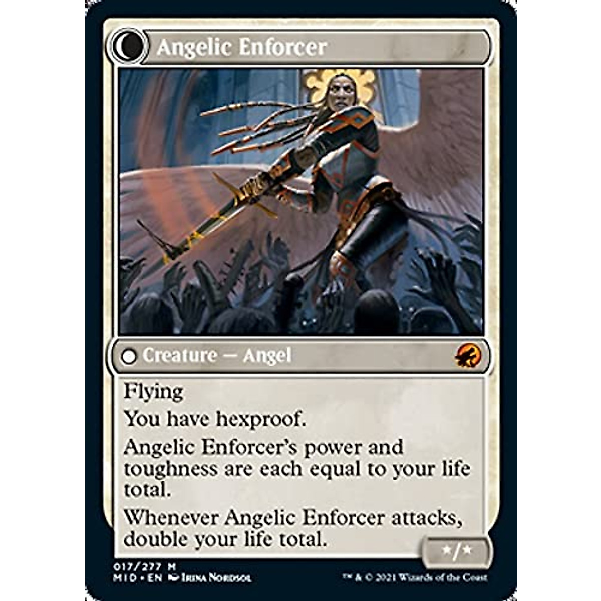 Magic: the Gathering - Enduring Angel // Angelic Enforcer (017) - Innistrad: Midnight Hunt