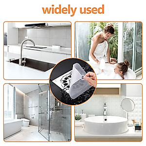 4PCS Shower Drain Cover 5.9 Inch Silicone Floor Drain Cover Silicone Floor Drain Anti-Odor Mat, Bathtub Drain Cover Silicone Kitchen Bathroom Bath Tub for Bathtub Kitchen Laundry Sink Accessories