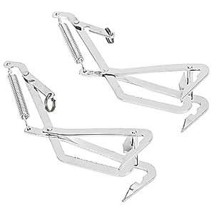 Qiilu Seafood Grabbing Tools Crabs Grabber Stainless Steel 2 Pcs Seafood Grabber Stainless Steel Grabbing Tools for Catching Crabs Pike Predatory Fish (Single Hook)
