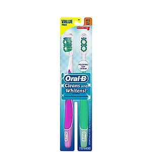 Oral B Advantage Toothbrush, Medium - 2 ct