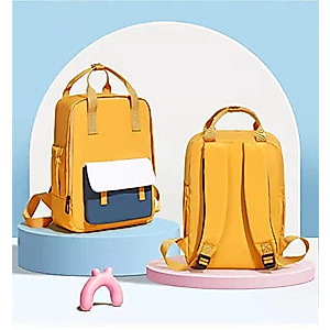 Yeerovan Preschool Backpack Kindergarten Little Toddler School Backpacks for Boys and Girls with portable-(015/Yellow)