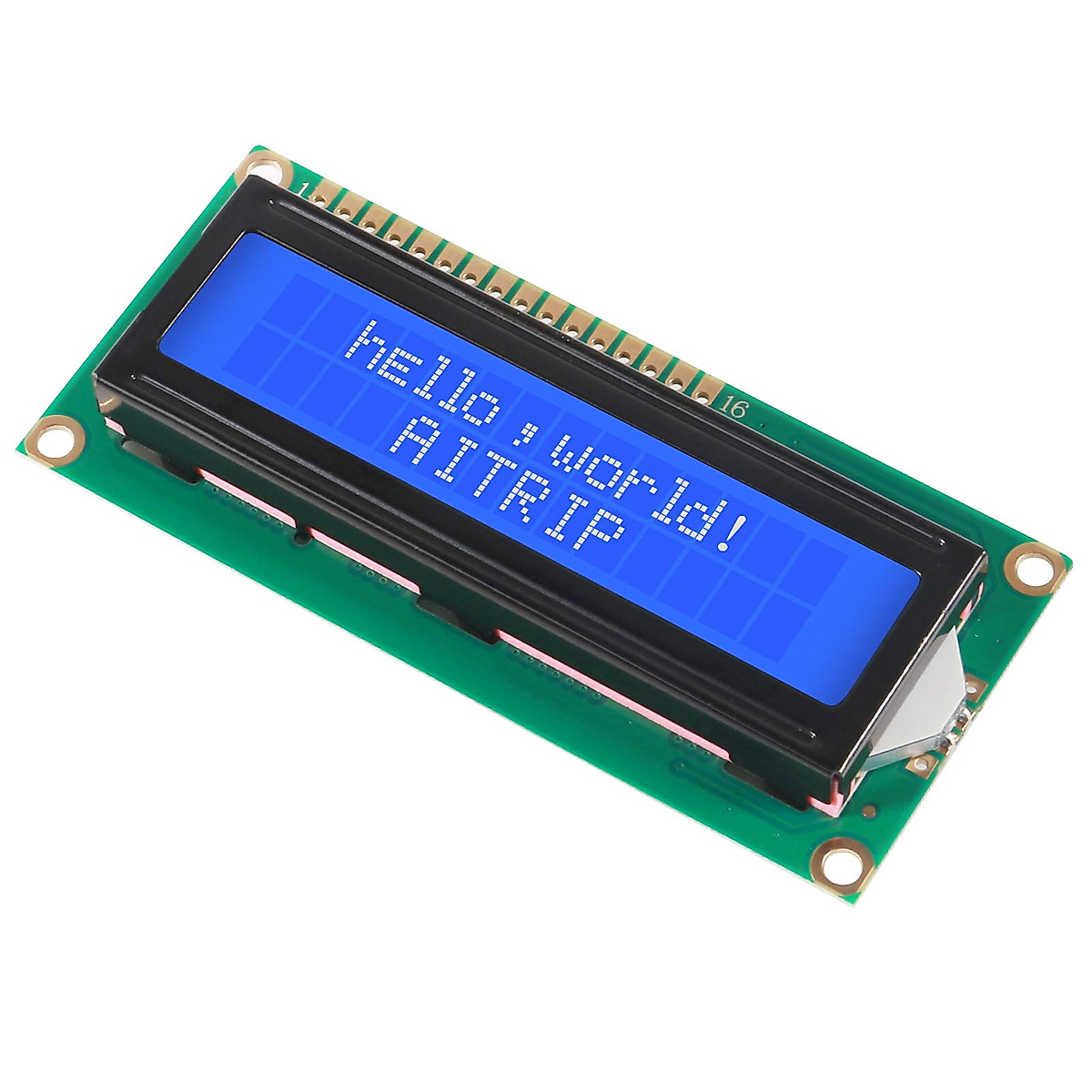 AITRIP 3 Set IIC/I2C/TWI LCD 1602 16x2 Serial Interface Adapter Module Blue Backlight for Arduino UNO R3 MEGA2560 (Blue)