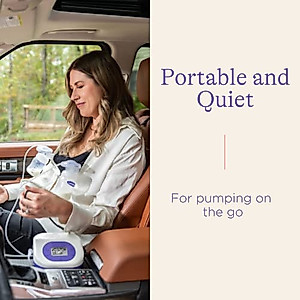 Lansinoh Smartpump 3.0 Double Electric Breast Pump, Portable and Rechargeable, Connects to Baby App, Hospital Strength Suction for Breastfeeding Moms