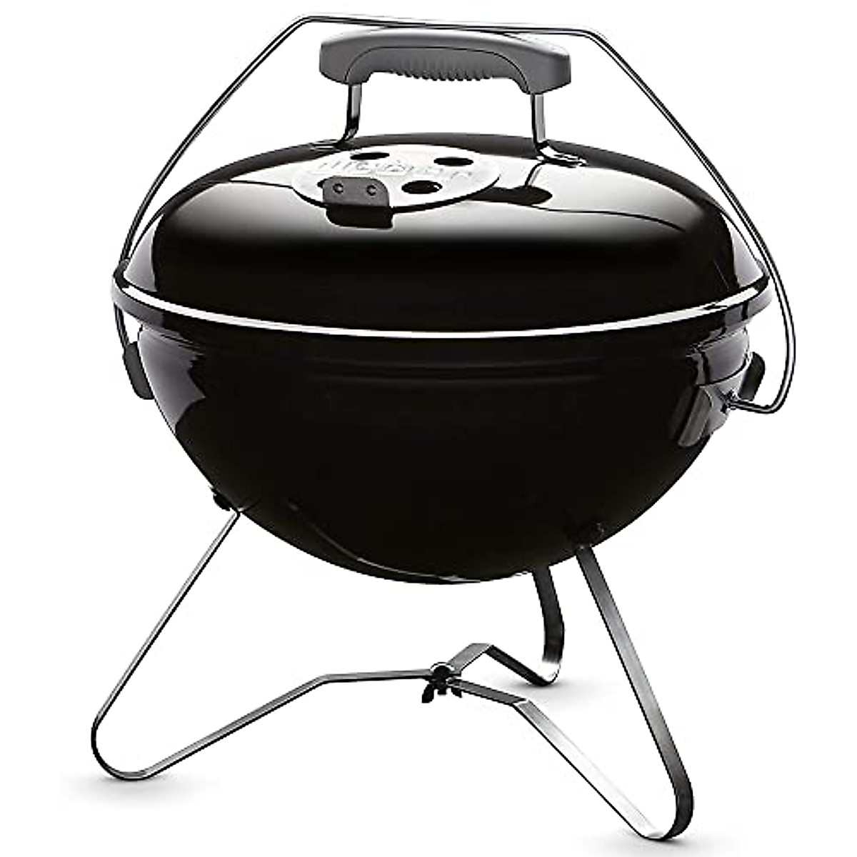 Weber 40020 Smokey Joe Premium 14-inch Charcoal Grill Black Bundle with 2 YR CPS Enhanced Protection Pack