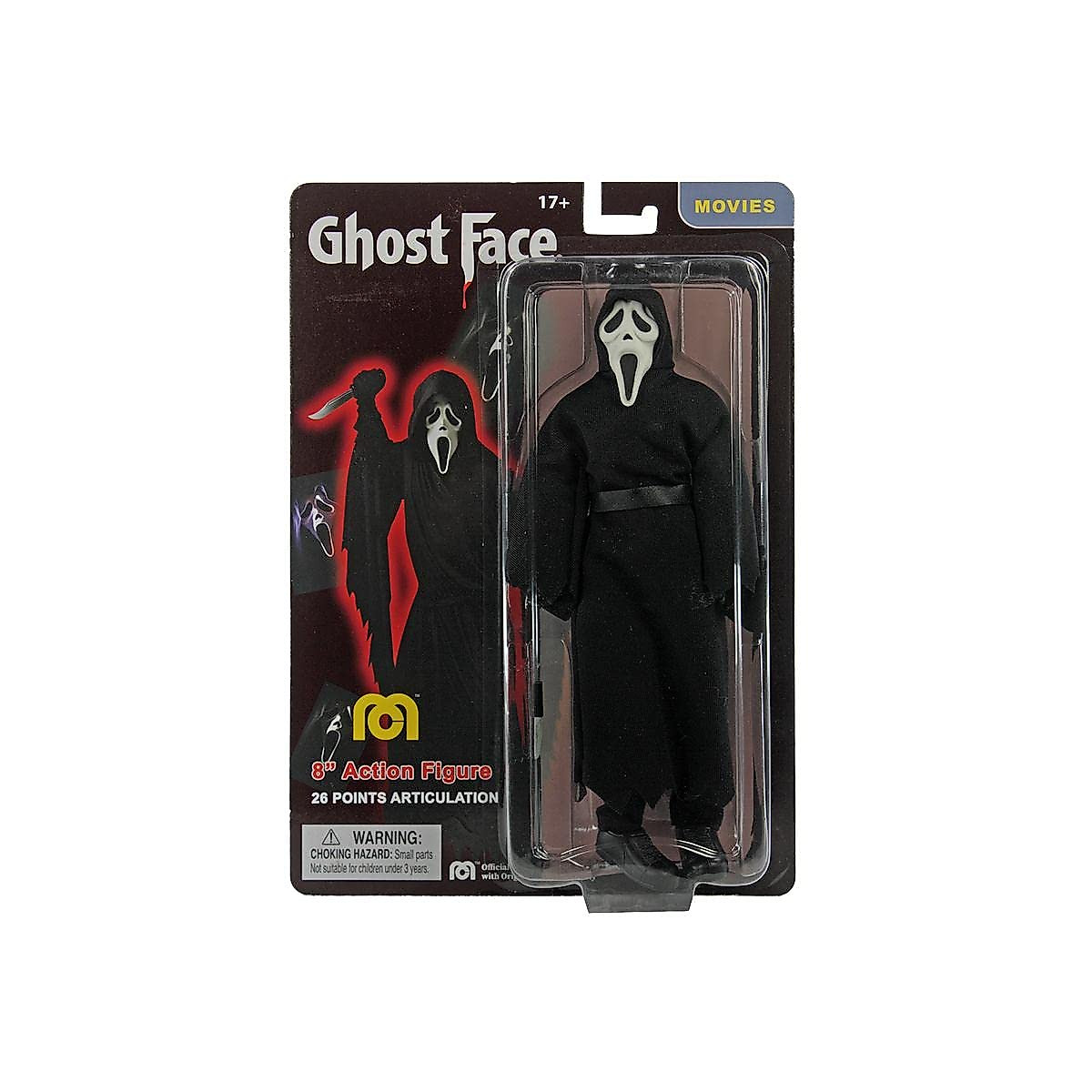Mego Ghost Face Figure Scream Item No. 62759 8" Action Figure 26 Points Articulation