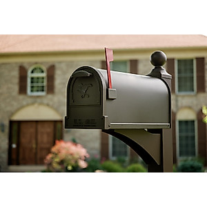 Architectural Mailboxes Landover Aluminum Mailbox Post, Venetian Bronze