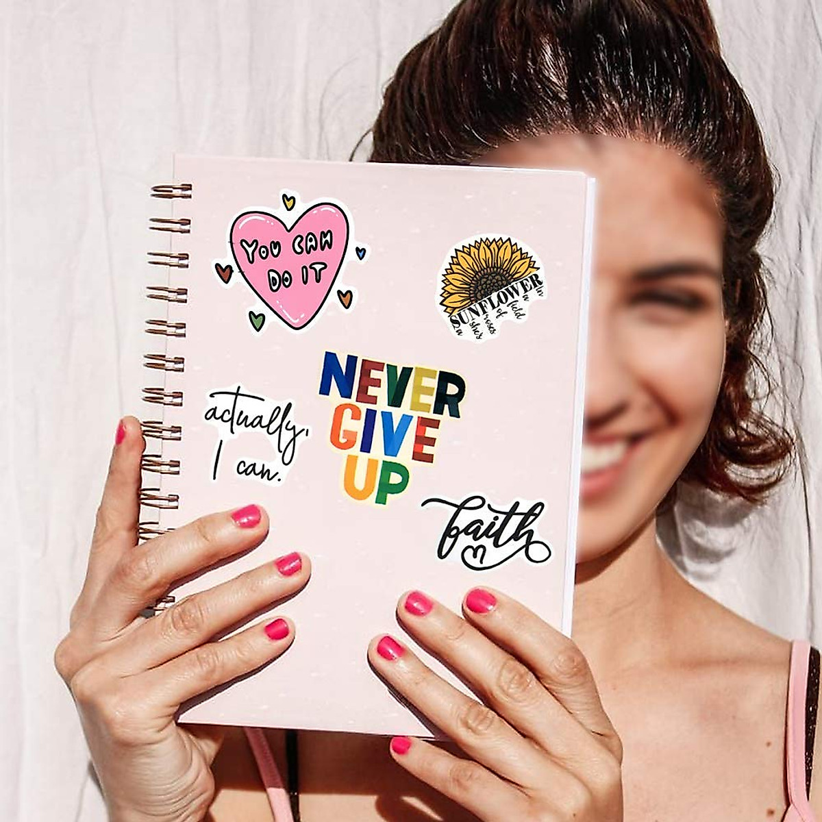 100pcs Inspirational Stickers for Laptop, Reward Motivational Stickers for Teens Adults Students Teachers Planners Employees, Waterproof Vinyl Positive Sticker for Water Bottles, Scrapbook, Journal