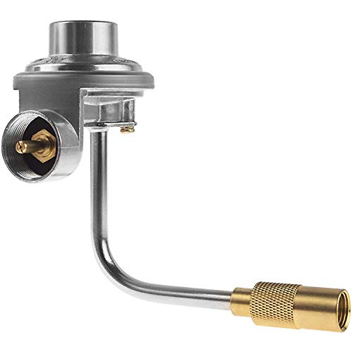 AJinTeby Griddles Regulator Gas Grill Regulator and 5FT Stainless Steel Braided Propane Adapter Hose for Blackstone 17 Inch and 22 Inch Tabletop Griddle; Pit Boss PB336GS, Blue Rhino Razor Griddle