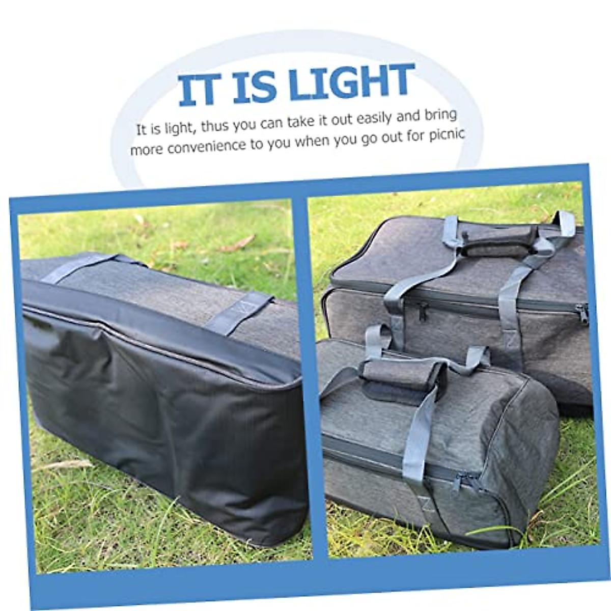 VALICLUD Outdoor Storage Bag silverware storage outdoor stove fine china storage containers container with lid containers with lids camping cookware pot case Oxford cloth barbecue small