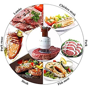 Sauce Enhancer Injector, Sauces Injector Meat Marinade Injector Tenderizer 30 Stainless Steel Meat Tenderizer Needle, 3-oz Large Capacity Meat Flavor Injector