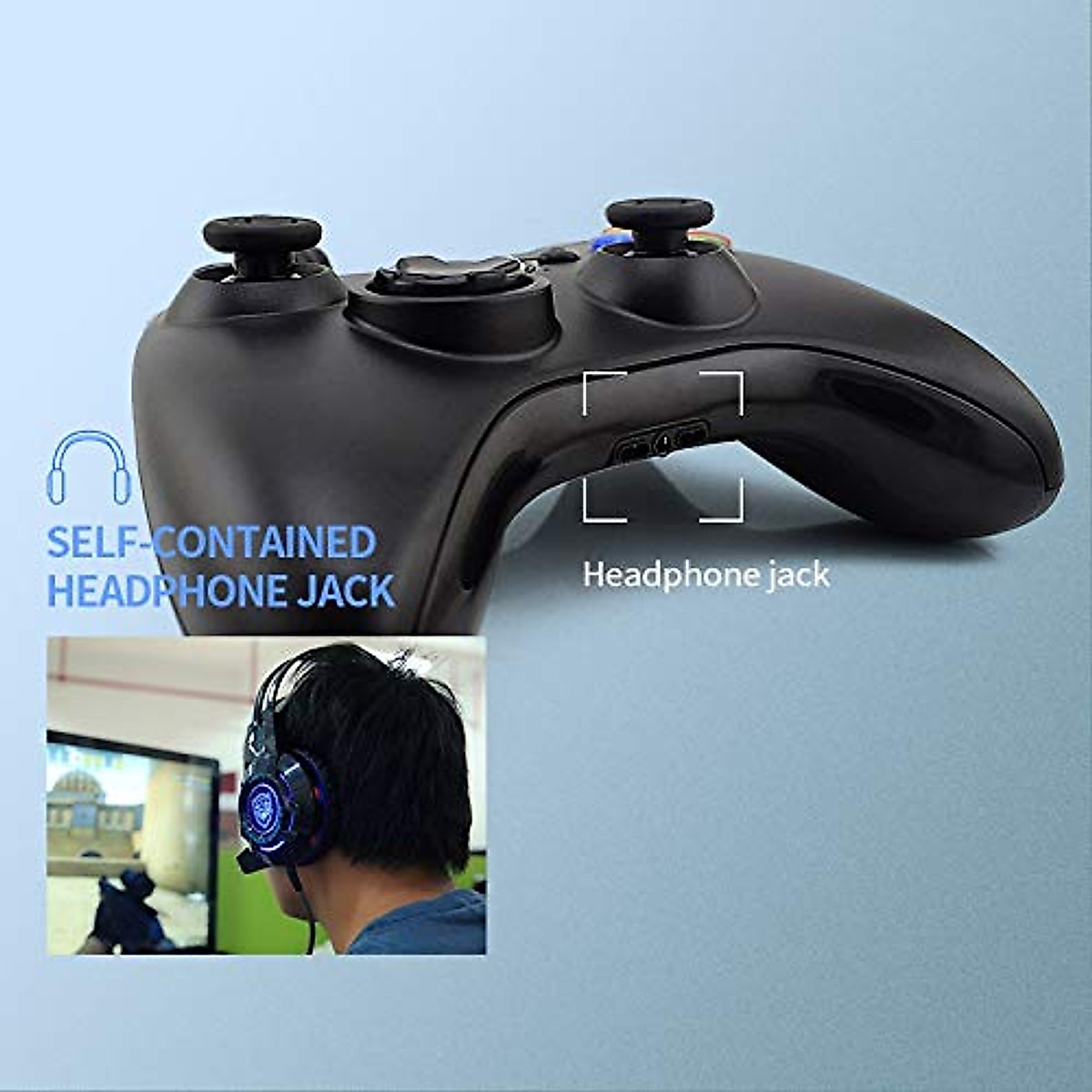 DATA FROG USB Wired Gamepad for Xbox 360 /Slim Controller for Steam Game