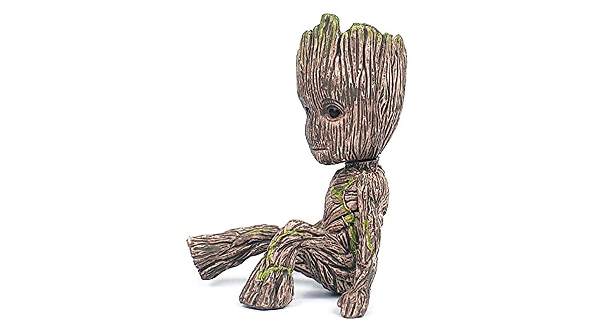 Cute Sitting Groot Figurine for Kids and Garden Decor