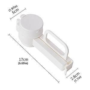 Food Sealing Clip with Pour Spout,Food Storage Sealing Clip,Food Snack Bag Clip,Plastic Moisture Sealing for Prolonging the Freshness of Potato Chip Bags Cereal Bags Dog Food Bags (1 PC)